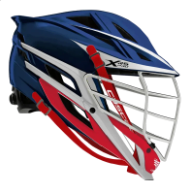 XRS Pro Helmet White Pearl Navy Blue Scarlet – Sling It! Lacrosse